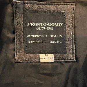 Pronto Uomo | Jackets & Coats | Pronto Uomo Leather Jacket | Poshmark